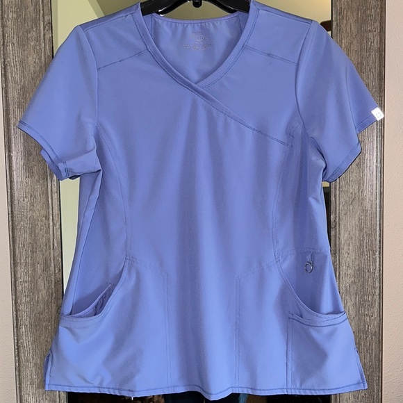 Cherokee | Tops | Cherokee Infinity Xl Light Blue Scrub Top | Poshmark